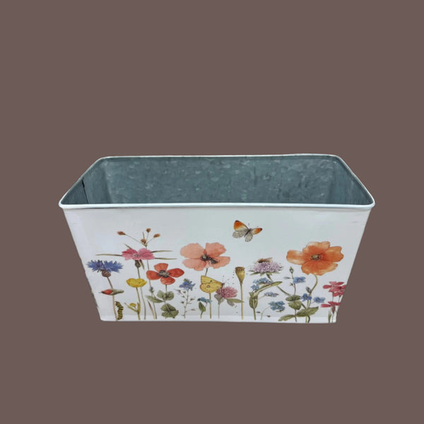 Rectangular Wildflower Metal Bucket – Simply Mik & Mack